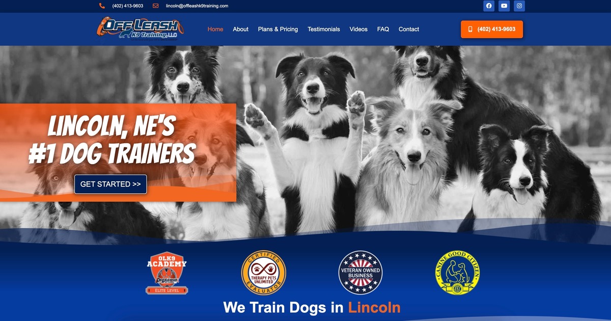 Off Leash K9 Training of Lincoln, NE | Dog Obedience Training